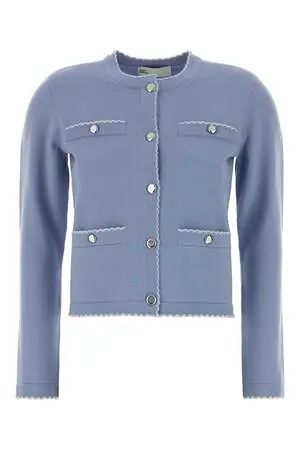 Tory Burch Kendra Stretch Wool-blend Cardigan
