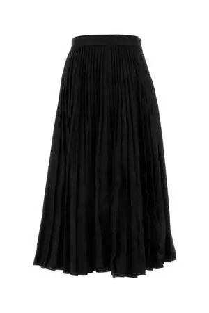 Balenciaga Wool Pleated Mini Skirt