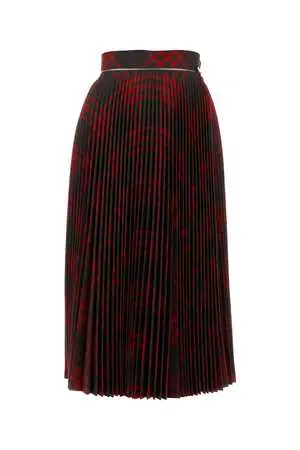 Burberry Embroidered T-shirt Skirt - Checked