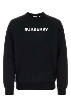 Burberry Stretch Cotton Oversize Crewneck Sweater