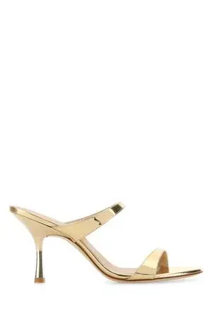 STUART WEITZMAN Nudist Leather Flat Sandals