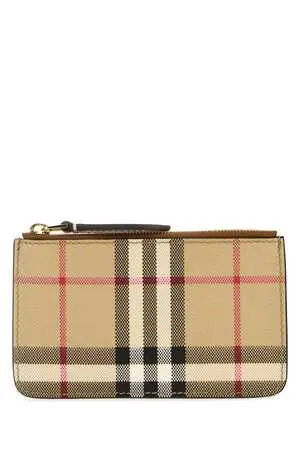 Burberry Mini E-canvas Card Holder - Printed