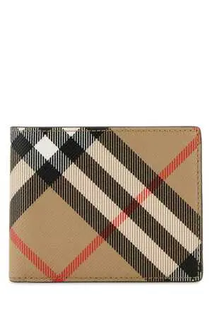 Burberry E-canvas Mini Wallet - Printed