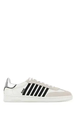 Dsquared2 Nappa Leather Boxer Sneaker - White