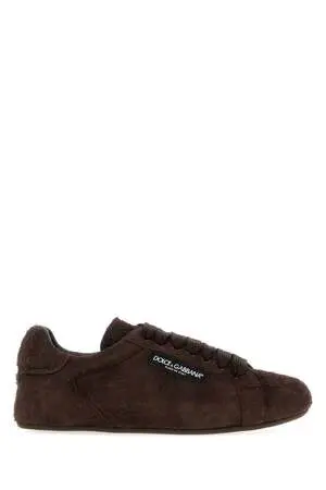 Dolce & Gabbana Suede Leather-lined Court Sneaker
