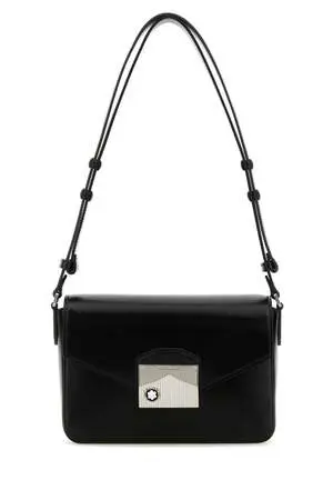 Montblanc Meisterstück Leather Crossbody Shoulder Handbag, 23 Cm - Black