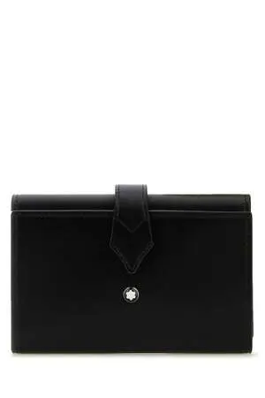 Montblanc Calf Leather Wallet For - Black
