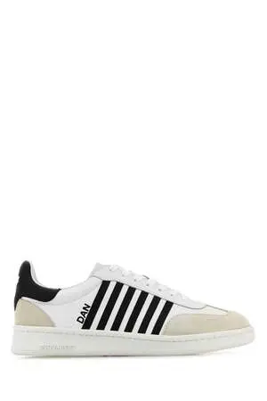 Dsquared2 Leather Boxer Sneaker - White