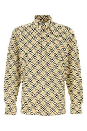 Burberry Embroidered Cotton Shirt - Checked