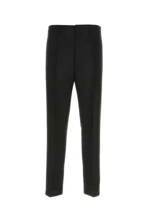 Prada Mohair Blend Tailored Pants - Black