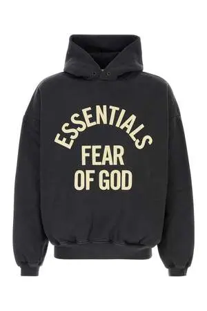 Fear Of God Style Oversized Cotton Sweatshirt - Black