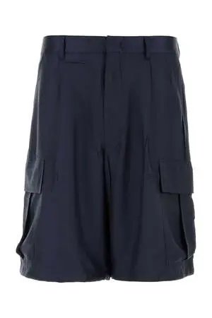Prada Silk Bermuda Shorts For - Blue