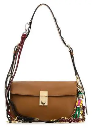 Prada Mini Caramel Leather Soft Sound Small Shoulder Bag