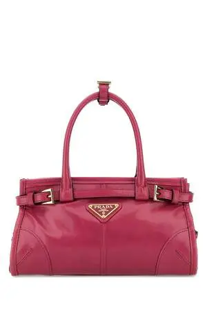 Prada Mini Prada Bonnie Leather Handbag Pink