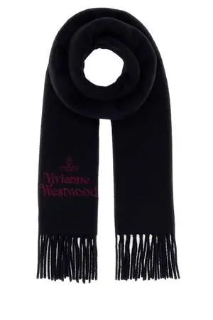 VIVIENNE WESTWOOD 180 Cm Wool Scarf, 30 Cm Width - Black