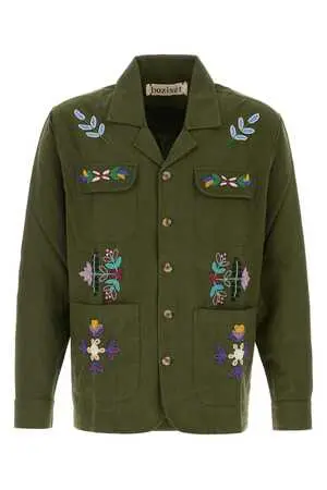 BAZISZT Embroidered Cotton Blazer
