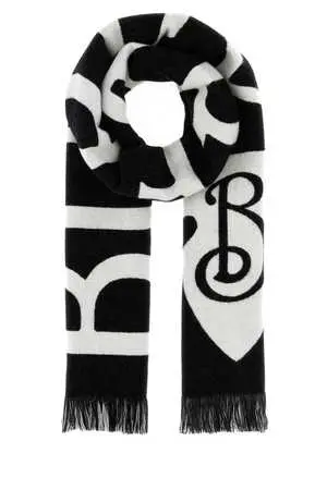 Burberry Wool Scarf, 168 X 30 Cm - Black