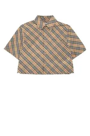 Burberry 100% Cotton Check Print Top - Sandipcheck