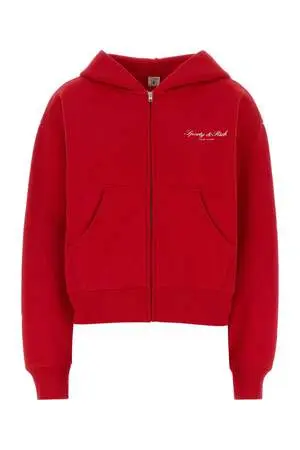 Sporty & Rich Cotton Crewneck Sweatshirt - Red