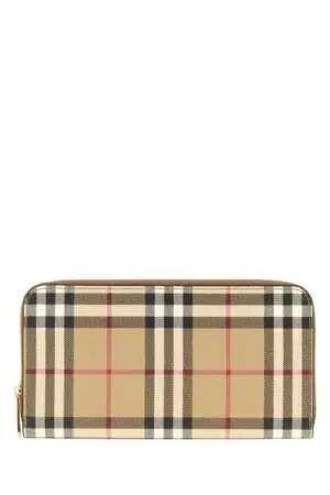 Burberry Printed Canvas Wallet Mini - Checked