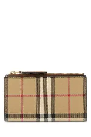 Burberry Printed Canvas Wallet Mini - Checked