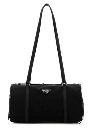 Prada Large Re-nylon Shoulder Handbag - Black
