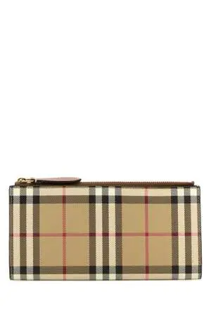 Burberry Printed Canvas Wallet 20 X 10 X 2 Cm - Checked