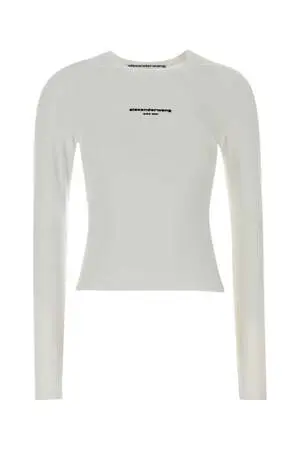 Alexander Wang Stretch Cotton T-shirt For - White