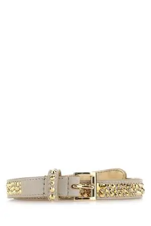 Prada Prada Women's Embellished Suede Belt Multicoloured
