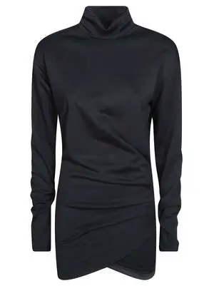 DONDUP Slim-fit Viscose Blend Scuba Mini Dress - Nero