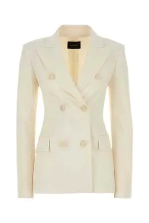 Andamane Stretch Gabardine Blazer - White
