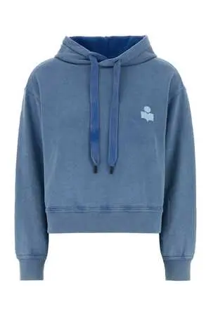 Isabel Marant Étoile Salmy Cotton Blend Hoodie - Light Blue