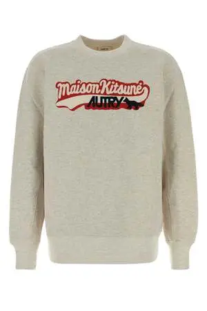 AUTRY Melange Cotton Sweatshirt For - Grey