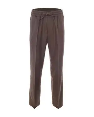 Drole De Monsieur Drawstring Wool-blend Trousers - Light Brown