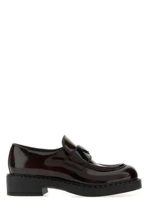 Prada Pristine Leather Loafers For - Brown
