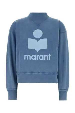 Isabel Marant Étoile Moby Cotton-blend Sweatshirt - Light Blue