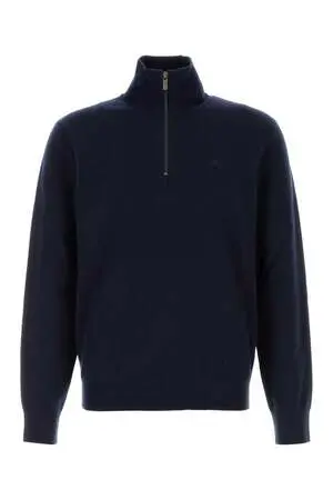 Burberry Stretch Cashmere Blend Sweater - Blue