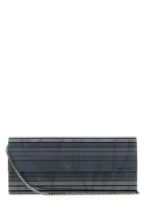 JIMMY CHOO Sweetie Clutch With Shoulder Strap - Blue