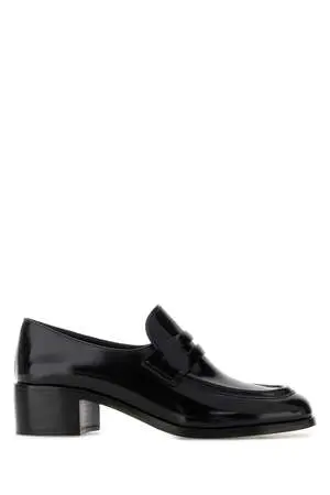 CHURCH`S Leather Prudence Loafers With 4 Cm Heel - Black