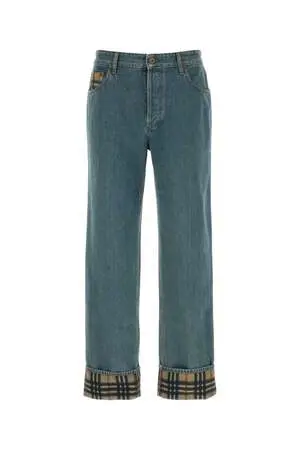 Burberry Cotton Denim Jeans - Light Blue