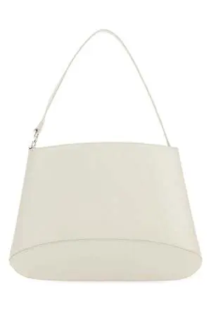 LOW CLASSIC Low Classic Low-Profile Mini Ivory Leather Handbag With Silver-Tone Hardware
