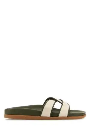 ANCIENT GREEK SANDALS Canvas Desmos Slip-on Slippers - Multicoloured