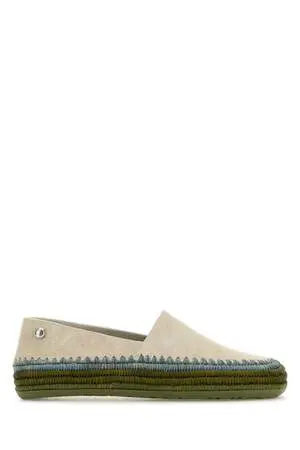 Loewe Suede Espadrille Flats With Rope Sole - White