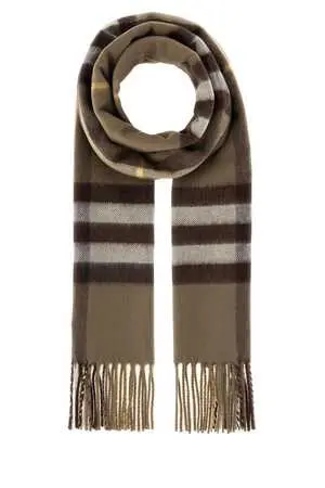 Burberry Embroidered Cashmere Scarf, 170 X 32 Cm - Checked