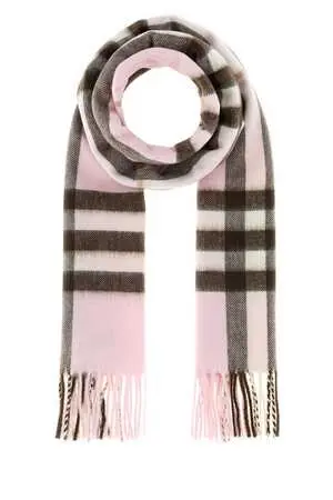 Burberry Embroidered Cashmere Scarf, 200 X 52 Cm - Checked