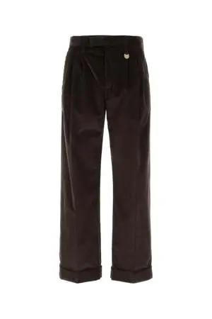 Burberry Corduroy Pants In Cotton - Brown