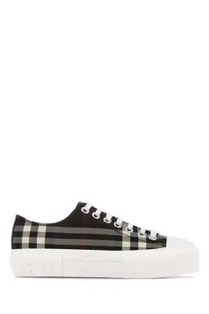 Burberry Embroidered Canvas Platform Sneakers For - Checked