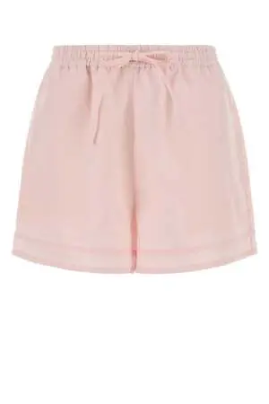 Le Kasha Linen Drawstring Shorts - Pink