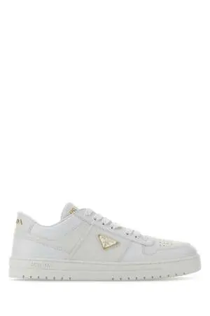 Prada Leather Downtown Sneakers - White