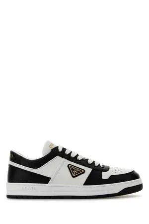 Prada Two-tone Leather Downtown Sneakers - Multicoloured